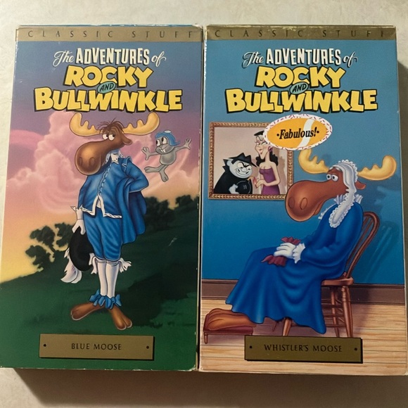 Buena Vista | Media | The Adventures Of Rocky And Bullwinkle Vhs Set ...